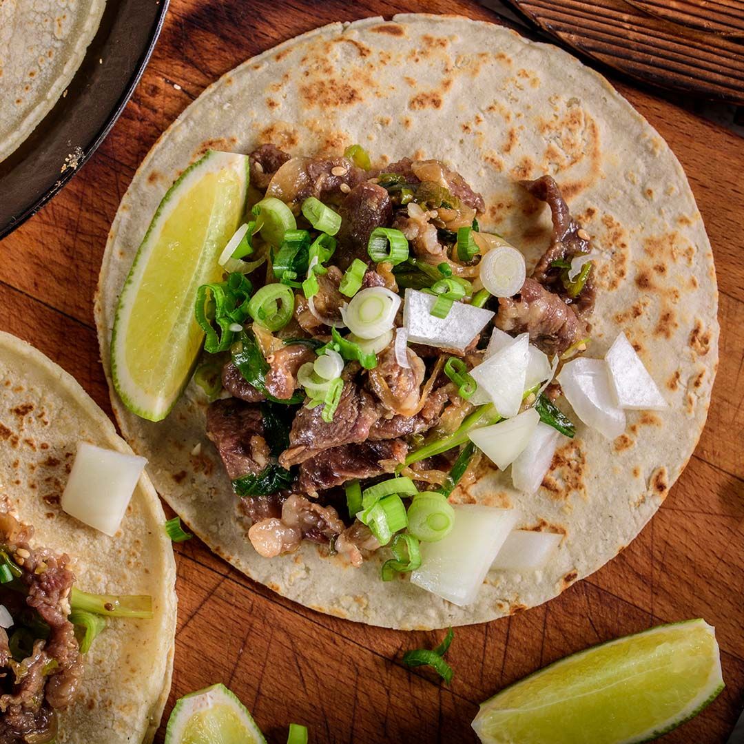 Beef Bulgogi Tacos - Sonora Tortillas