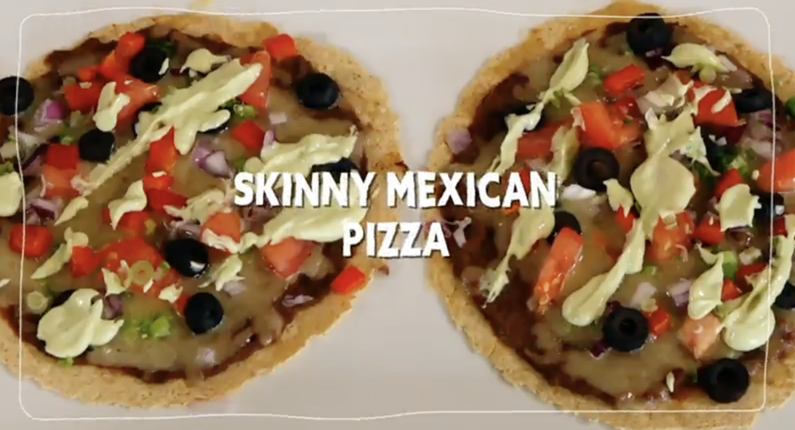 Mexican Black Bean and Veggie “Skinny” Pizza - Sonora Tortillas
