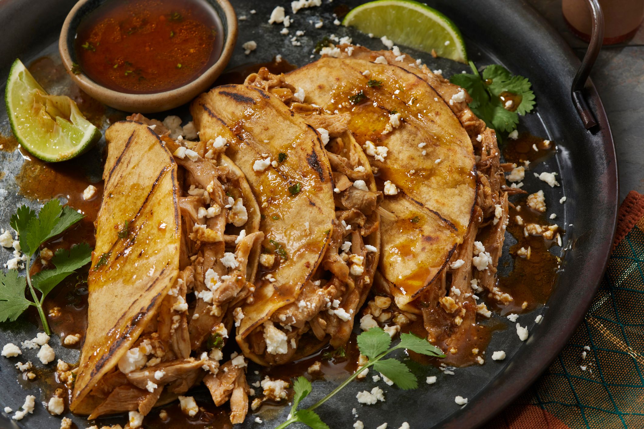 Crispy Chipotle BBQ Chicken Tacos - Sonora Tortillas