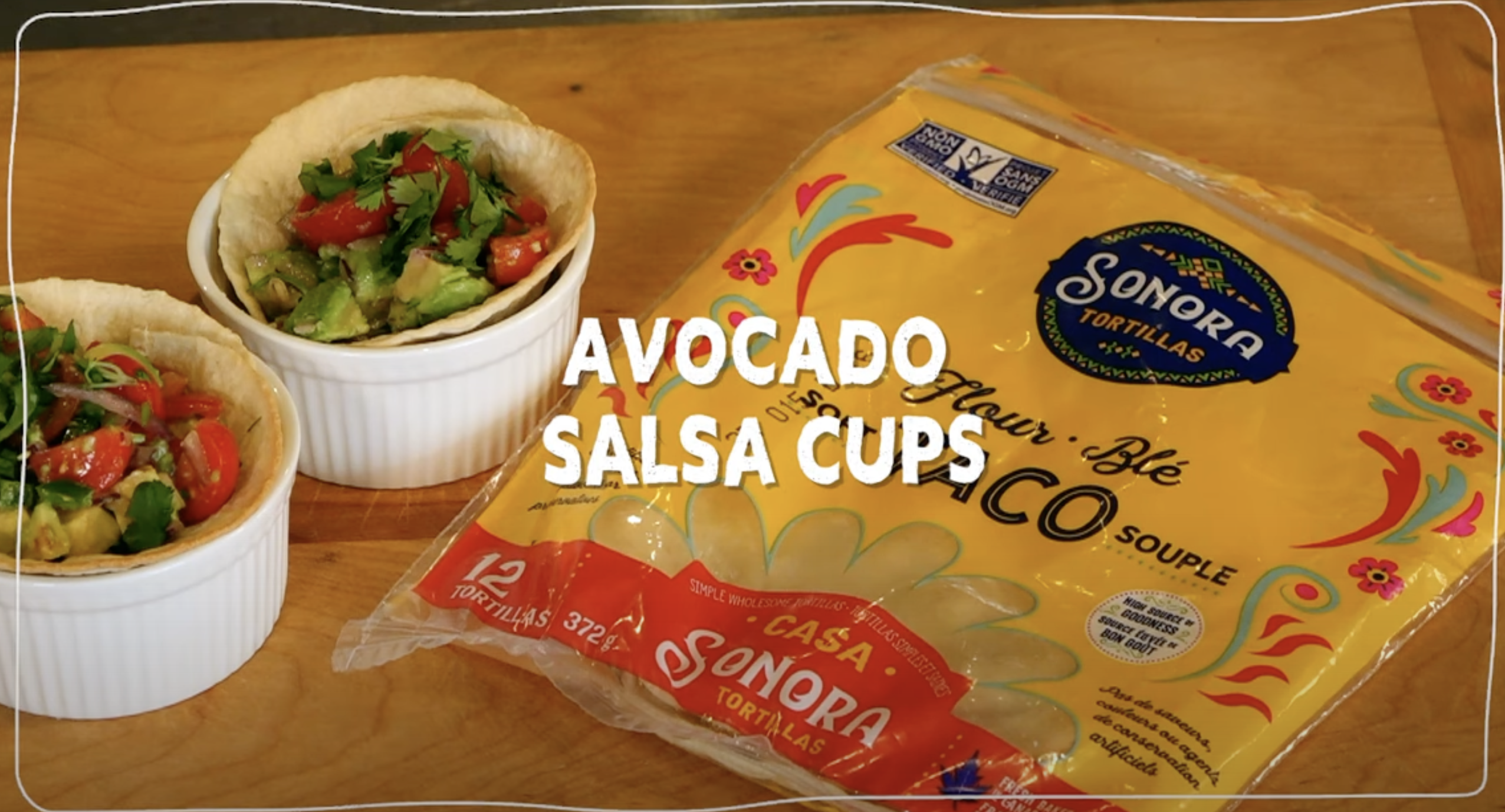 Avocado Salsa Cups - Sonora Tortillas